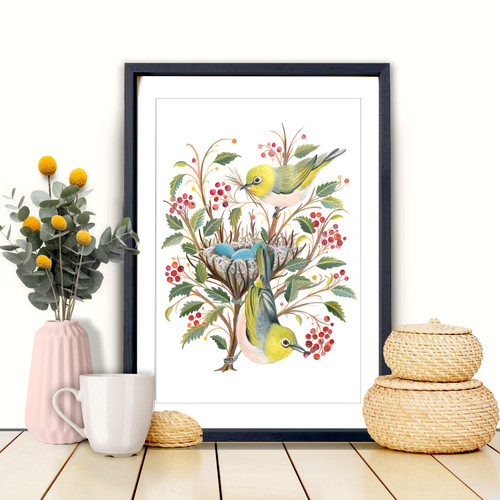 Busy Silvers Art Print | Zenti Designs