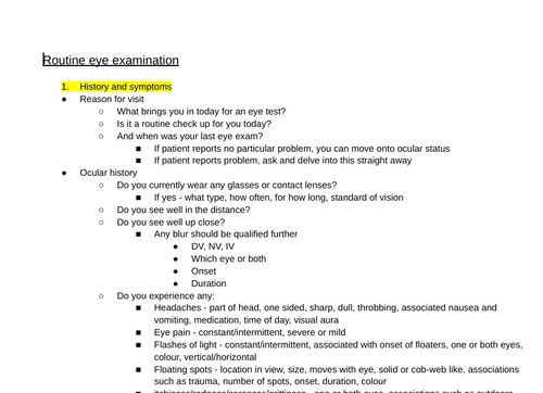 Additional Pre-reg Revision PDF | Optometry Notes