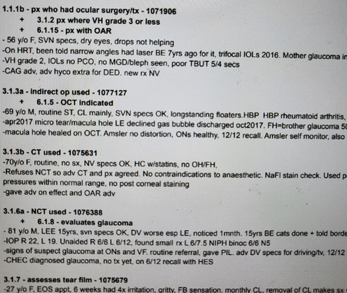 Visit 2&3 Planning and Summarising | Optometry Notes