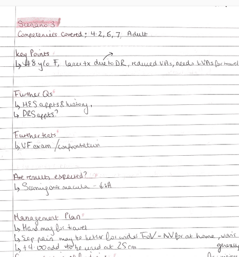 Stage 2 Optometry Pre-reg Case Scenarios | Optometry Notes