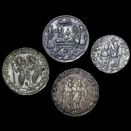 India. Silver And Plated Hindu Temple Tokens (Ramatanka), 19th Century ...