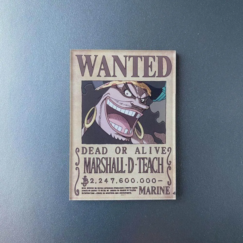 Anime One Piece Wanted Poster Fridge Magnets | animeworld.co.nz
