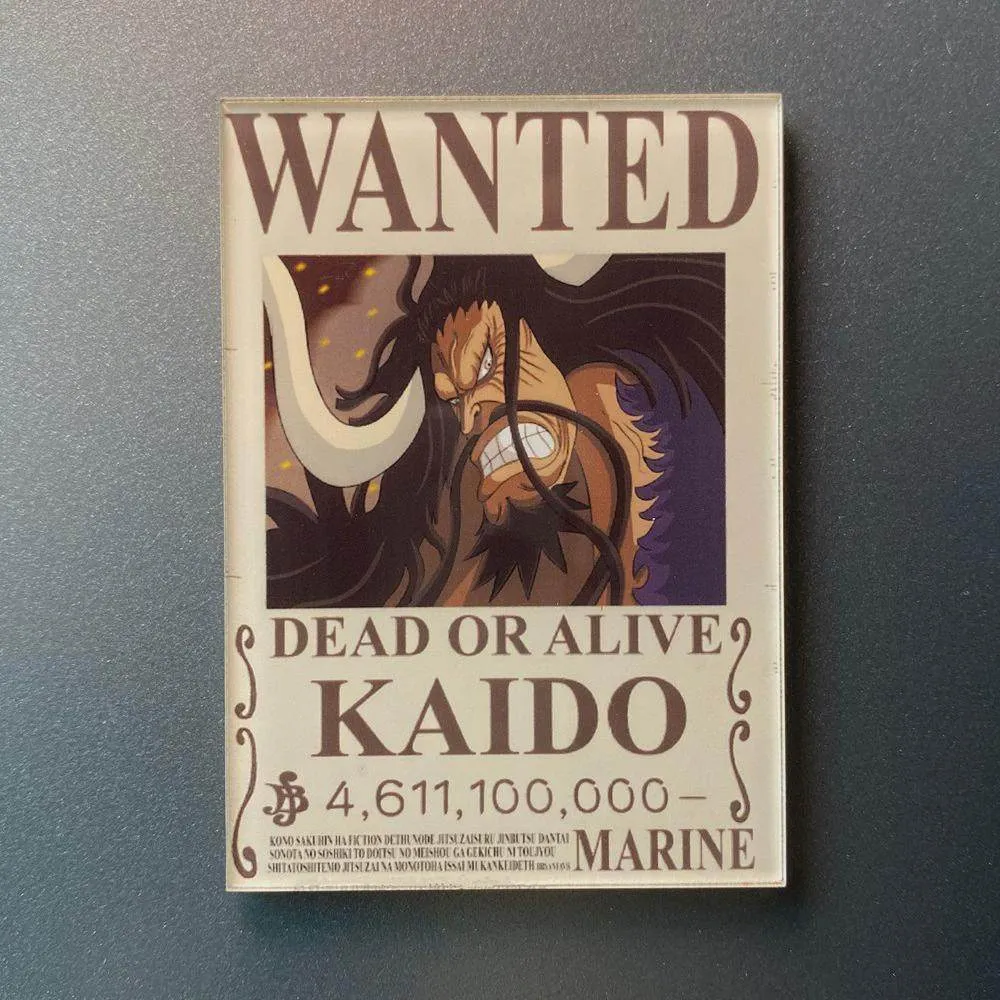 Anime One Piece Wanted Poster Fridge Magnets | animeworld.co.nz