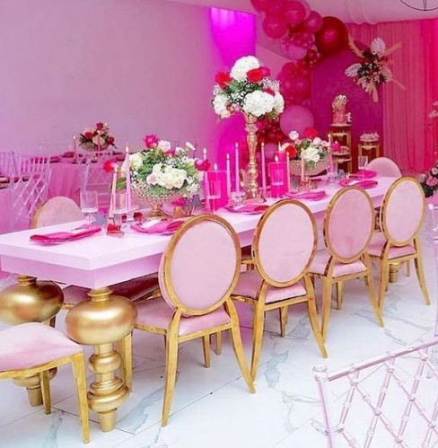 Bubble Leg Table 9ft Long | Rent4Parties