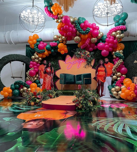 Lotus Flower Wall 8ft x 8ft | Rent4Parties