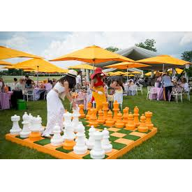 LIFE SIZE CHESS BOARD 8X8 WITH 32 CHESS PIECES 3 FT TALL | Rent4Parties