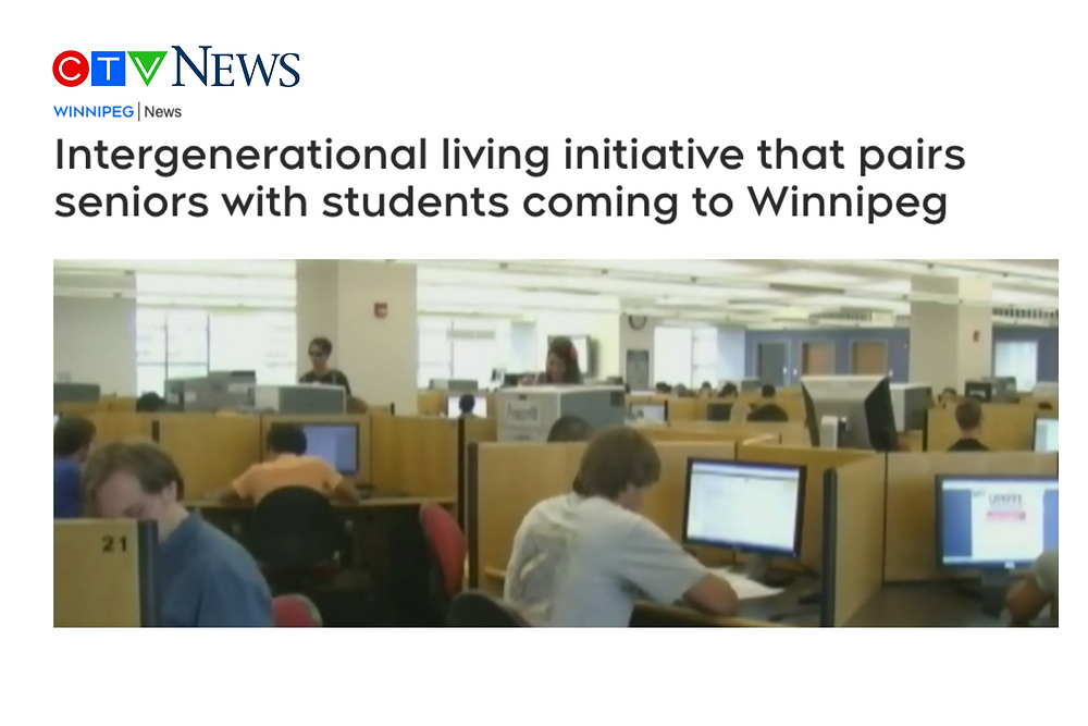 Intergenerational living initiative that pairs seniors with students ...