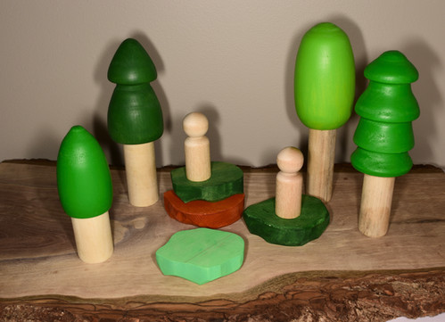 Handmade stacking trees 12 piece | Mysite