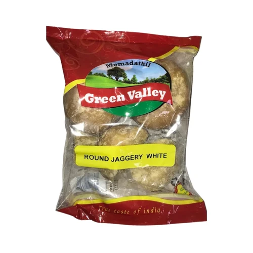 Green Valley Round Jaggery White 1 Kg | Malabar Mart