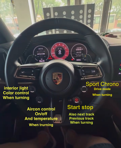 GT3 RS Steering Wheel Button Kit for Porsche 911 (991/992) | PDK Mode