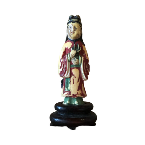 Antique Miniature Chinese Robed Figurine | Nancy's Treasures