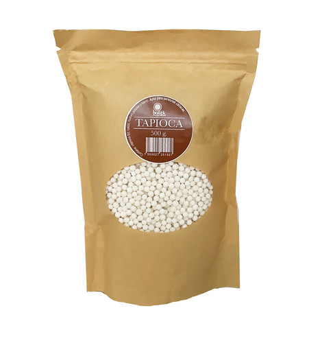 Tapioca Perla 500 gr | BollëkDescripción: Almidón extraído de la raíz ...