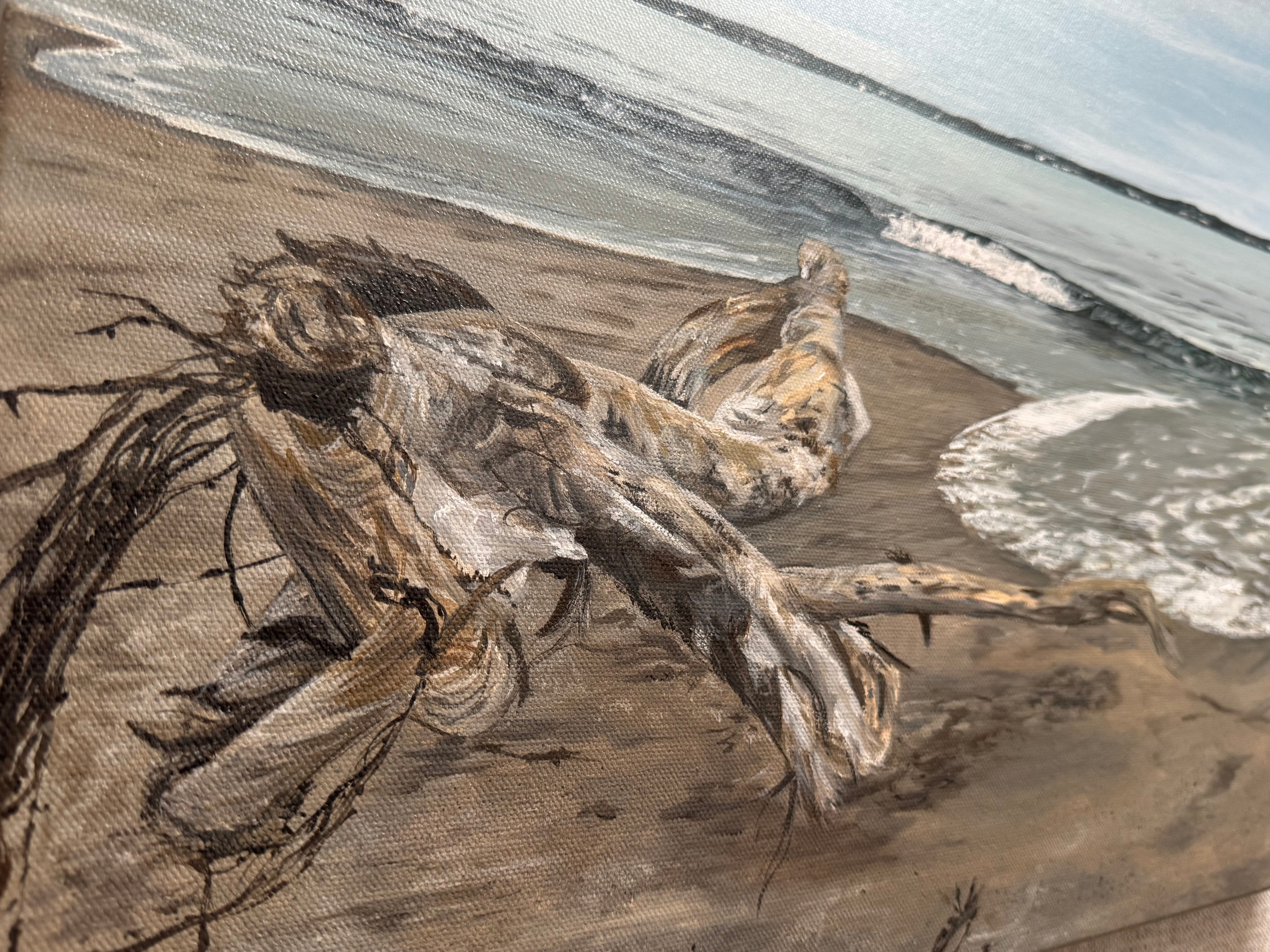 Shoreline Relic | Original Atlantic Seascape Painting by Wendy Chenell