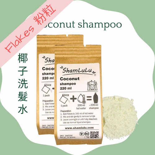 Coconut shampoo (flakes) x 2 | ShamLulu