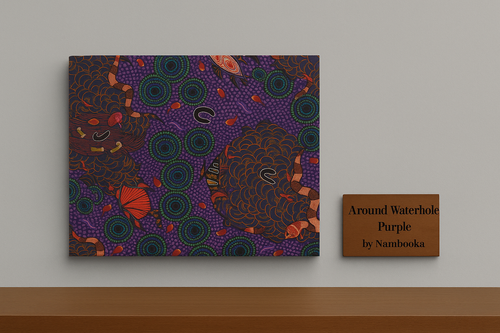 800mm High x 600mm Wide Indigenous Wide 50mm Thick Fabric Portraits ...