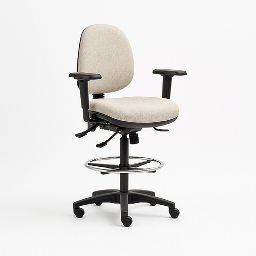 Gotchia Medium Back drafting chair with arms in Medical Grade Fabrics ...