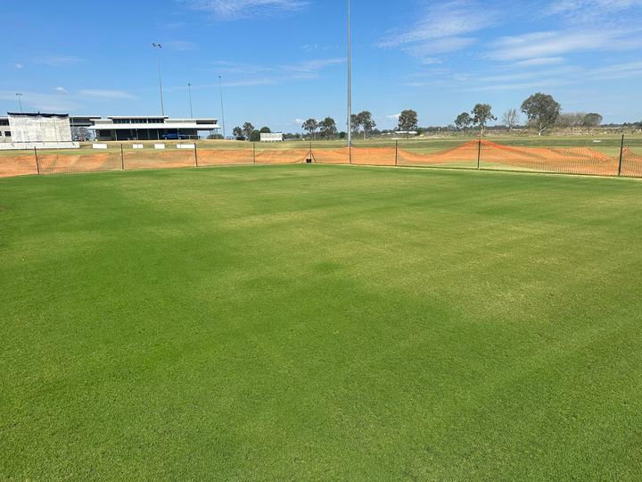 Baxter Oval block is in action