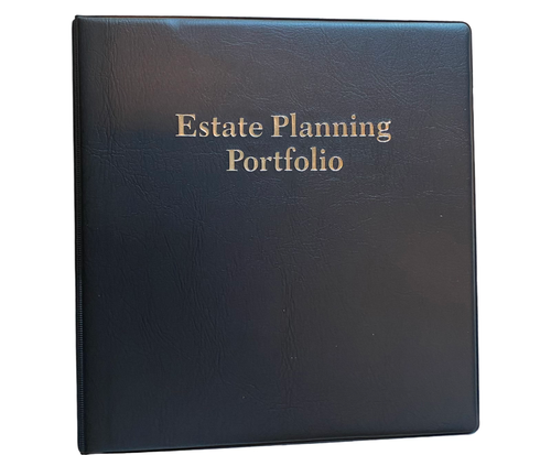 Trust Binder With Tabs Blue Estate Planning Portfolio With Fillable ...