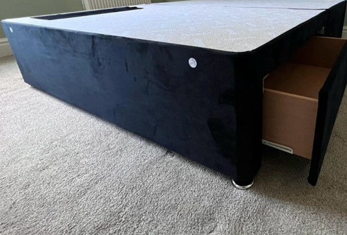 4 FOOT OR DOUBLE DIVAN BASE WITH 2 DRAWERS | B&W BEDS