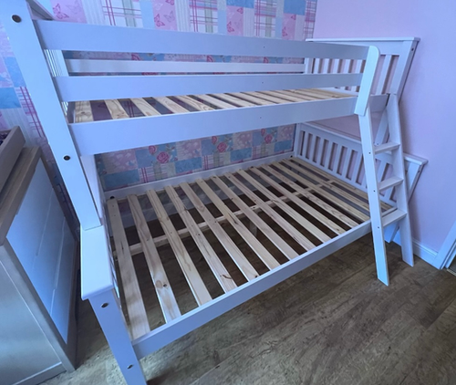 NEPTUNE WHITE TRIPLE SLEEPER WITH pinemaster MATTRESSES | B&W BEDS