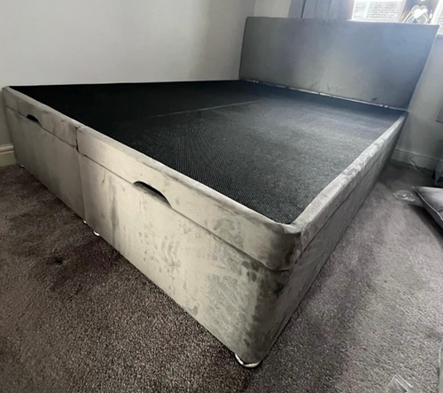 DIVAN OTTOMAN BED WITH 20 INCH HEADBOARD - DOUBLE | B&W BEDS