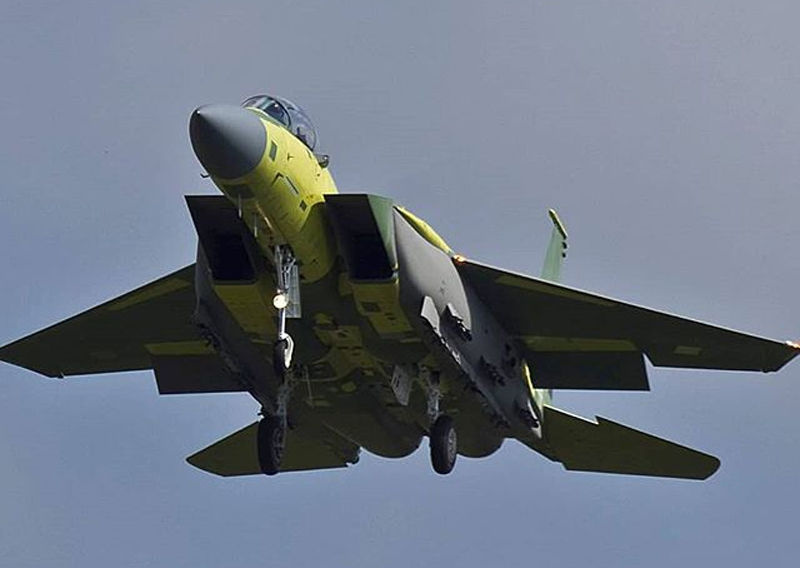 First Flight of the Boeing F-15QA