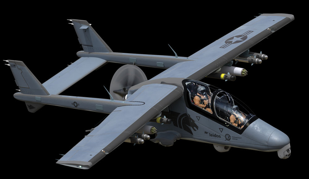 Leidos, Paramount USA, and Vertex Aerospace Bronco II Overwatch ...