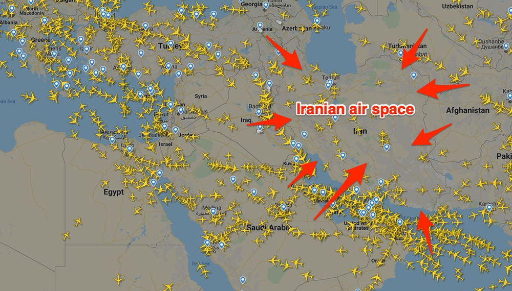 Iran and Iraq Airspace Ban will Cost Airlines Dearly