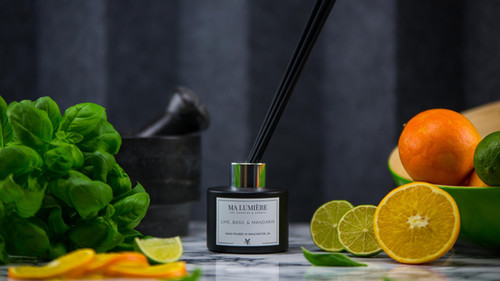 Lime, Basil & Mandarin Reed Diffuser | Ma Lumière
