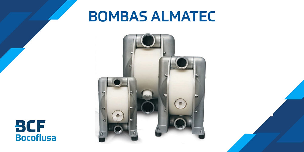 Bombas Almatec de doble diafragma serie Chemicor para la industria química.