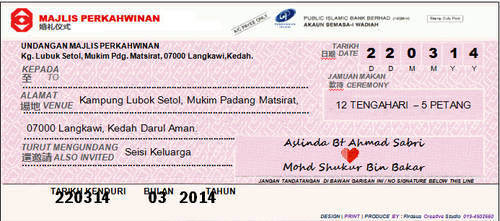 Cheque | FCS Langkawi