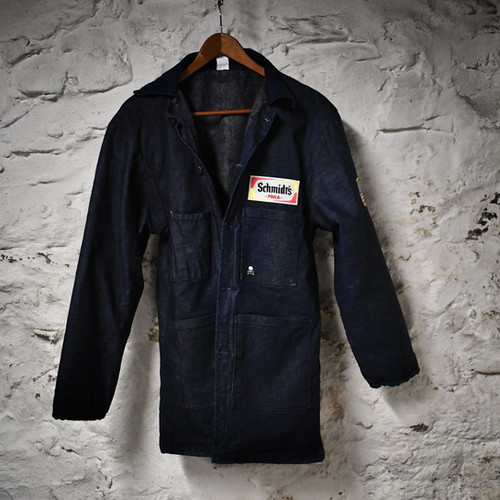 Schmidt's beer denim work jacket / lined