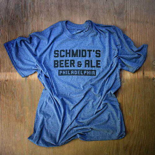 Schmidt's Beer t-shirts | Keg-Solid-Blue