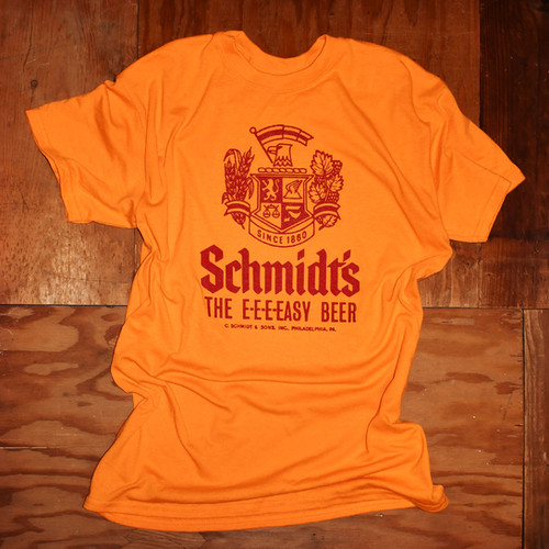 Schmidt's Beer t-shirt ! | Logo Crest in Oh-Rhange