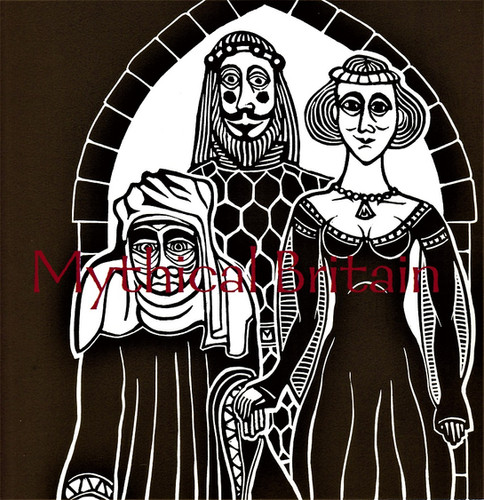 Lord Bertilak of Hautdesert - Original Linocut Book Illustration ...