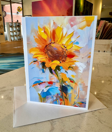 Inappropriate Greeting Card/Abstract flower/"A few words to describe ...