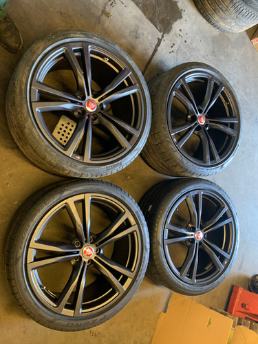 JAGUAR SET OF F-TYPE SVR 20 INCH WHEELS WITH TYRES | Eurojag Limited