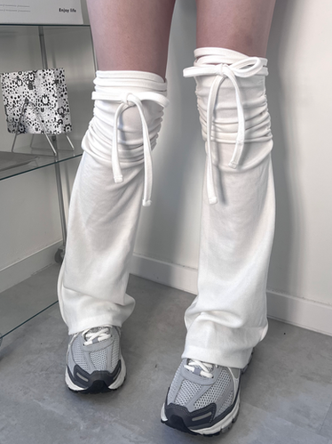 Up To You Tie String Leg Warmer | ashyuk.studio