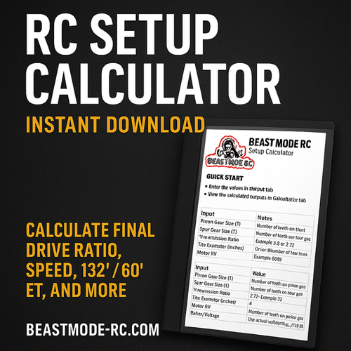 BEAST MODE RC Gear Ratio & Speed Calculator | Beast Mode Rc