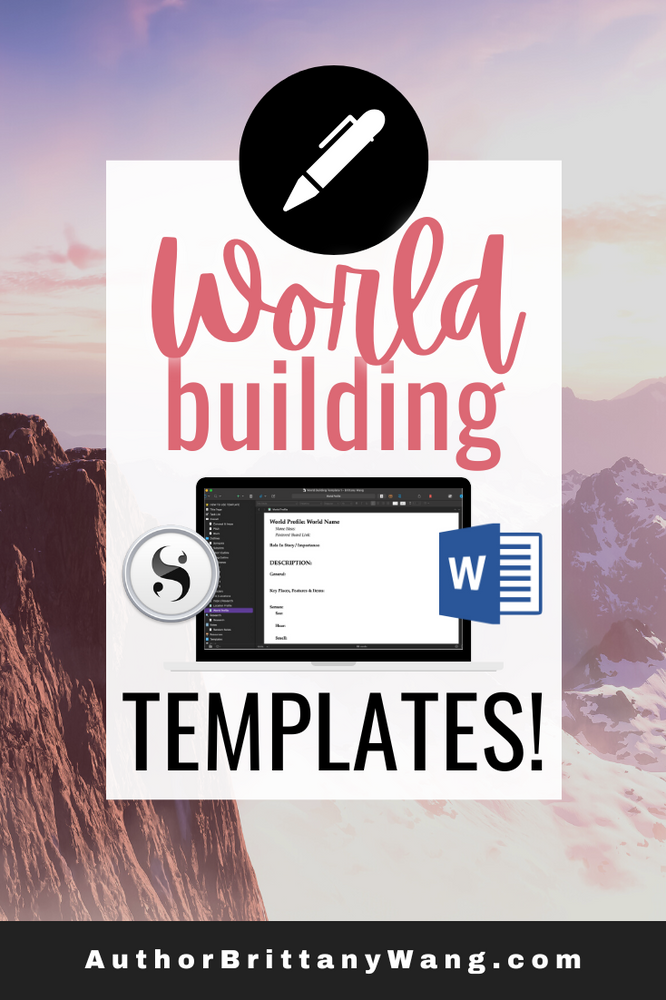 World Building Template and Tips | Fantasy Worldbuilding for Scrivener ...