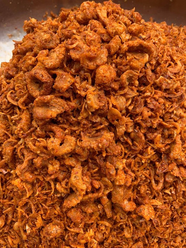 200g Crispy spicy pork skin with crispy garlic/chili paste | Thiana ...