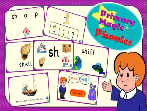 Phonics Phase 3 Introducing sh PowerPoint | Primary Magic