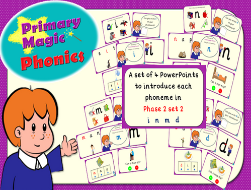 Phonics Phase 2 Set 2 PowerPoints | Primary Magic