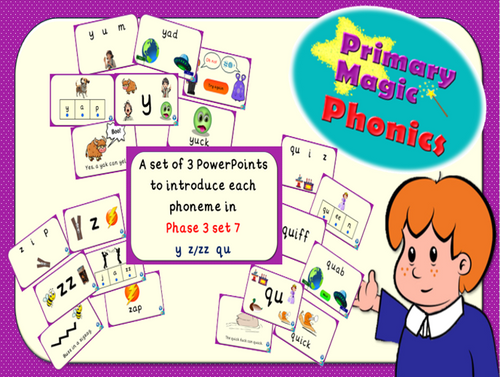 Phonics Phase 3 set 7 PowerPoints | Primary Magic