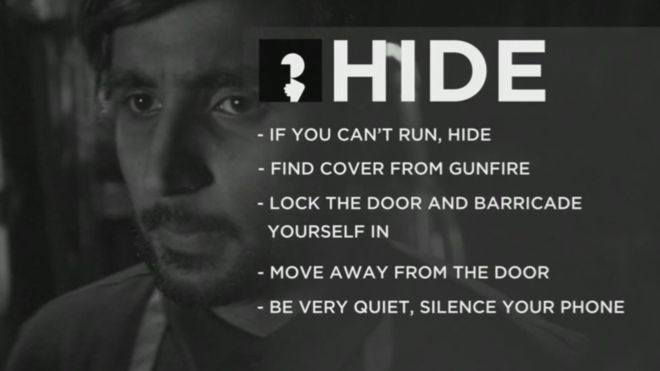 Run | Hide | Tell