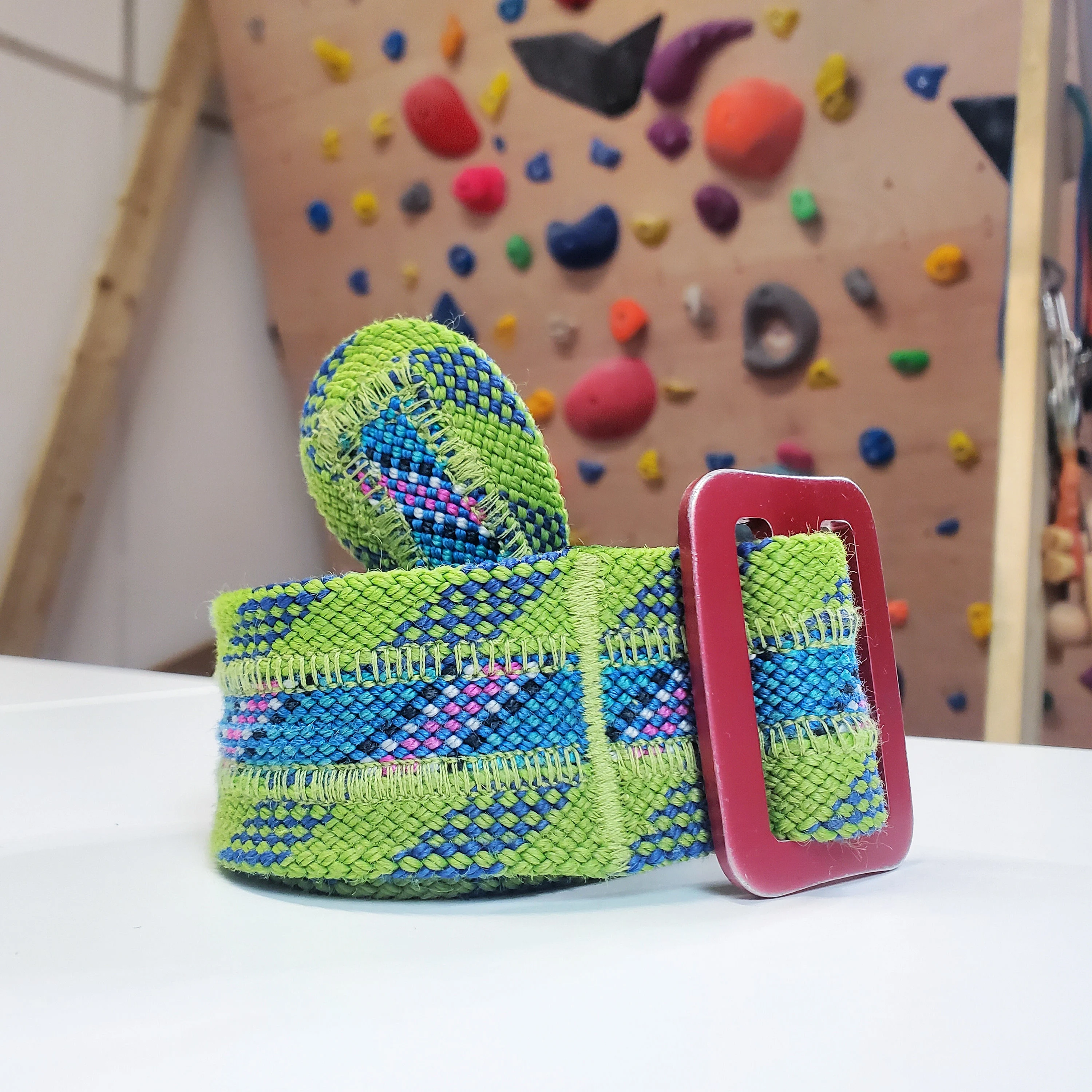 Retired Climbing Rope Belt with Harness Buckle - Sustainable Belt for ...