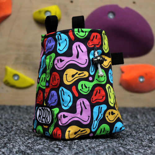 Melting Smileys Chalk Bag for Climbing Handmade from Sustainable ...
