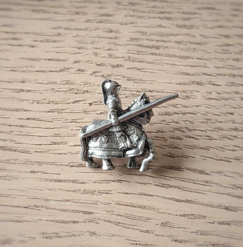 Medieval Jousting Knight lapel pin | Velvet Crystal