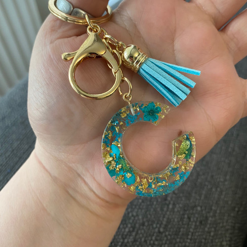 ‘C’ Keyrings | Wildflower