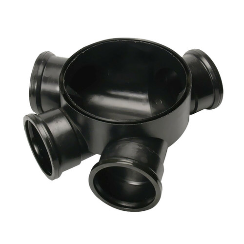 Underground uPVC Mini Inspection Chamber Base 320mm 3-Inlet | Melbros